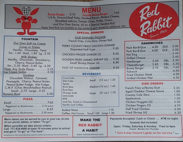 Red Rabbit Drive-In – Jim's Dining Guides