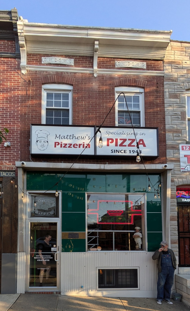 Matthew’s Pizzeria – Best Pizza in Baltimore – Jim's Dining Guides